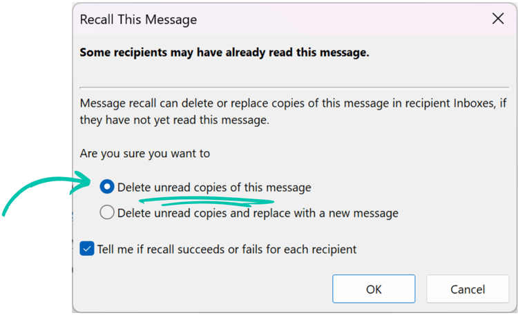 How to Recall an Email in Outlook