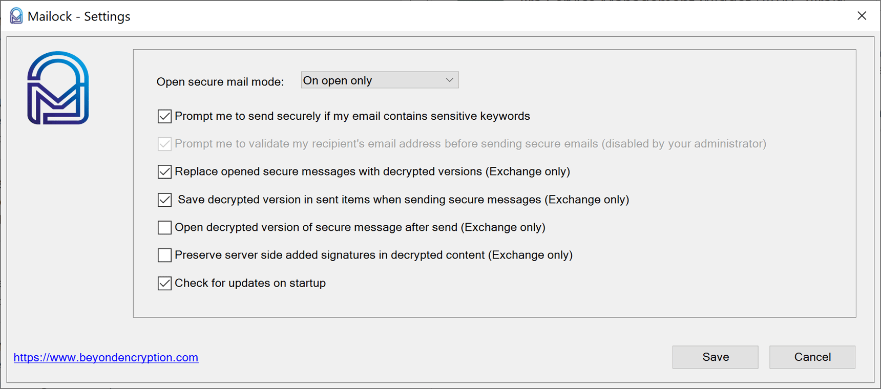 Mailock Outlook Add-In: Sending a Secure Email With Recipient Validation