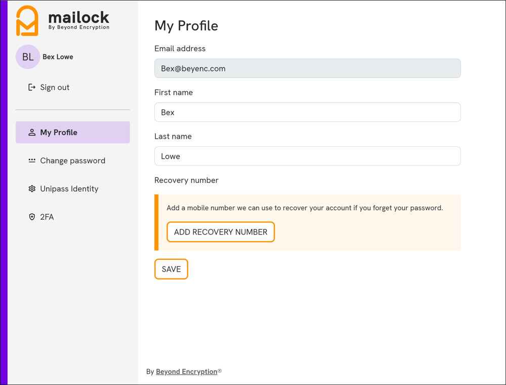 How to access your profile settings
