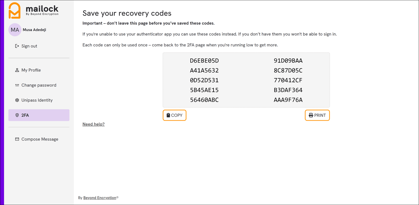 How to Reset Recovery Codes for My 2FA