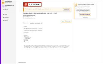 Opening a message with an SMS code