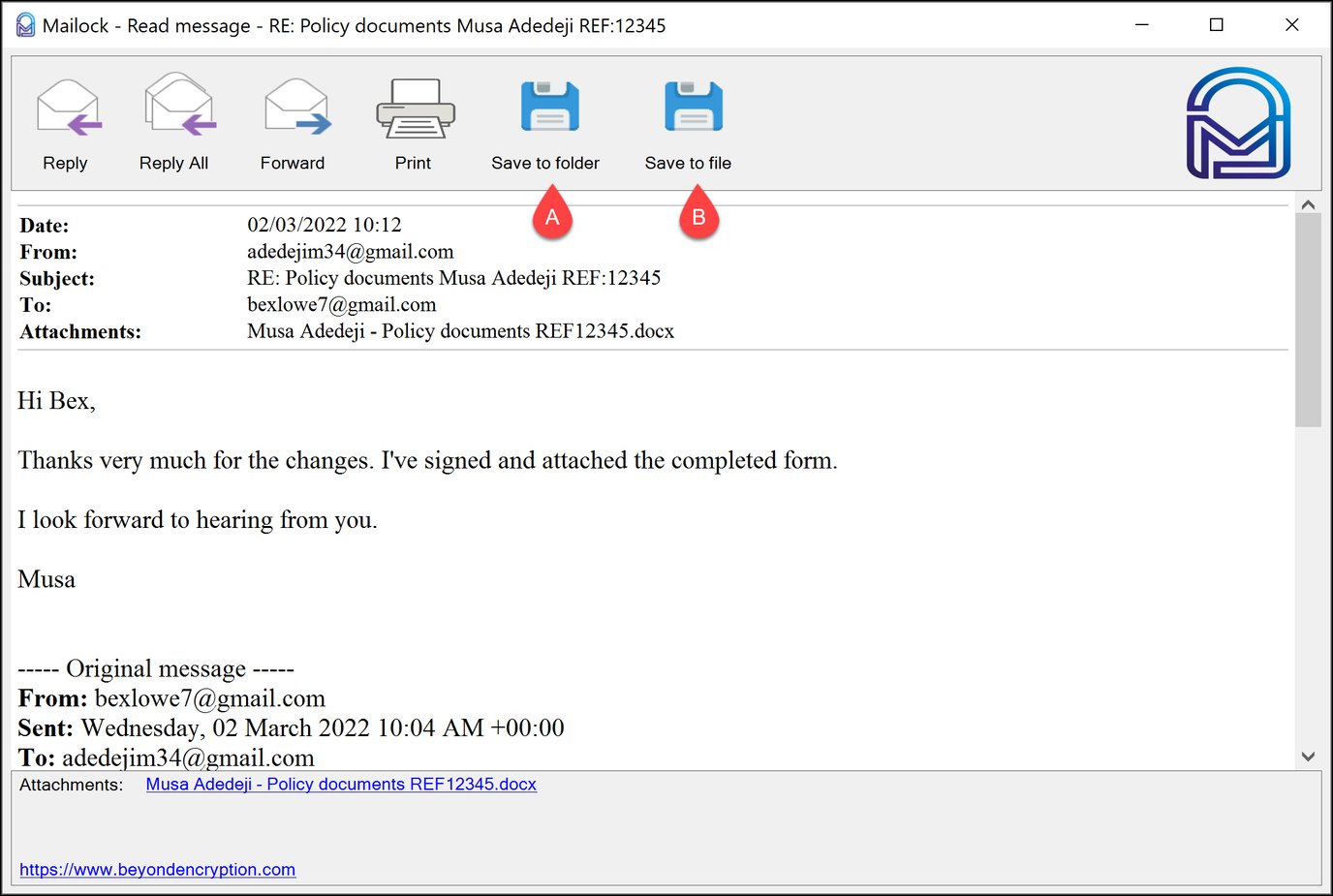 Save Unencrypted Messages with IMAP/POP3