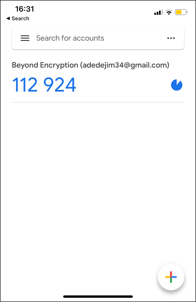 Using Google authenticator for 2FA