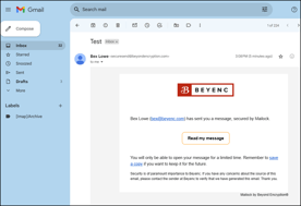 Opening a secure message